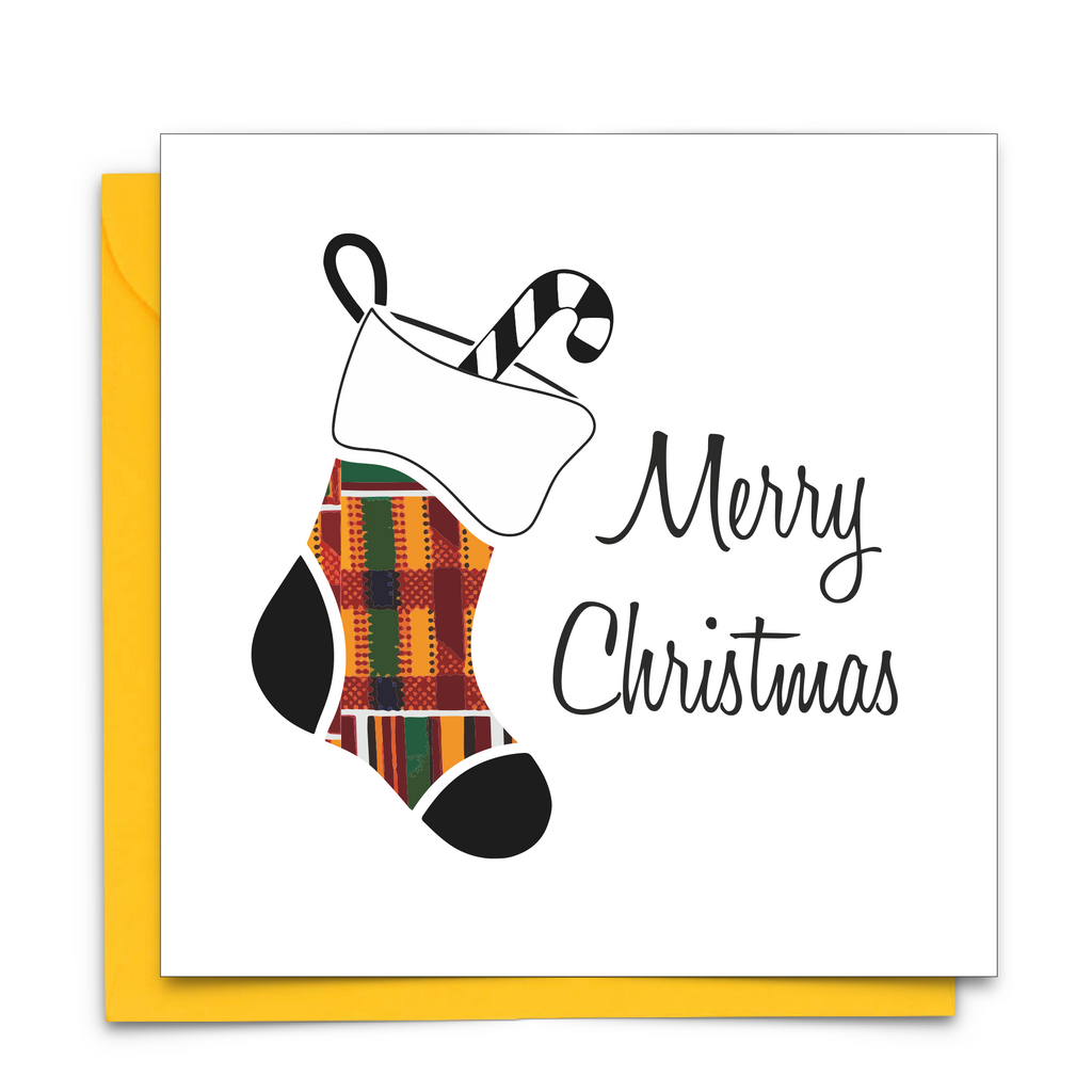 Afro Stockings - Ethnic Diverse African black Christmas card – AfroTouch Design
