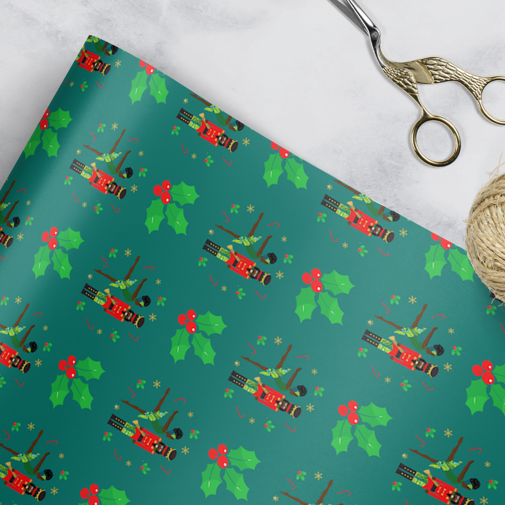 Christmas Nutcracker Gift Wrap - Diverse African Inspired wrapping ...