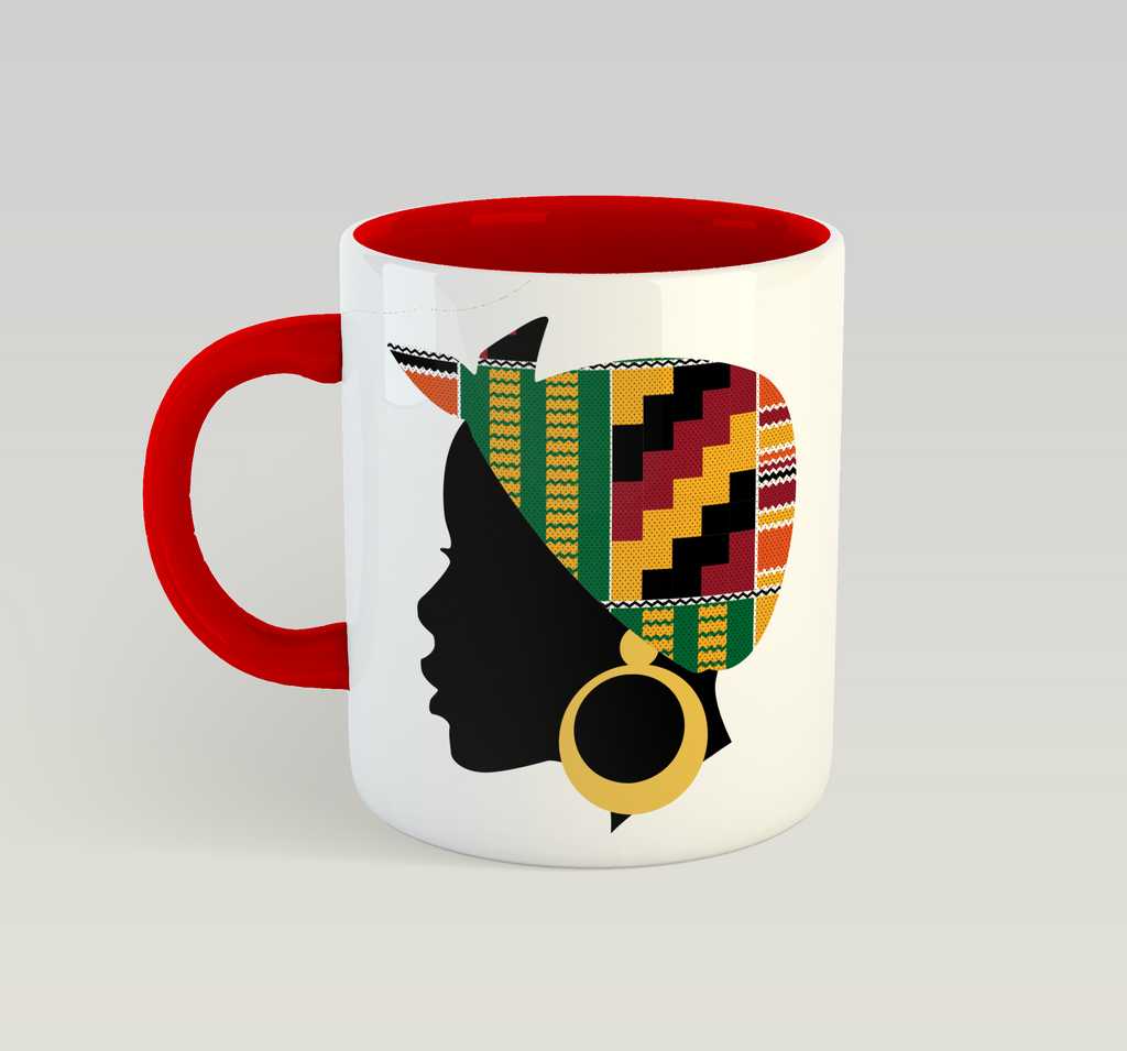 African Inspired Mugs - Ethnic Black African inspired coffee mug ...