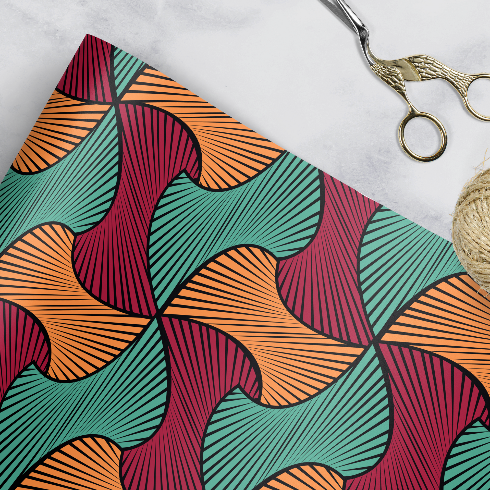 Kente Gift Wrap - Ethnic African inspired wrapping paper – AfroTouch Design