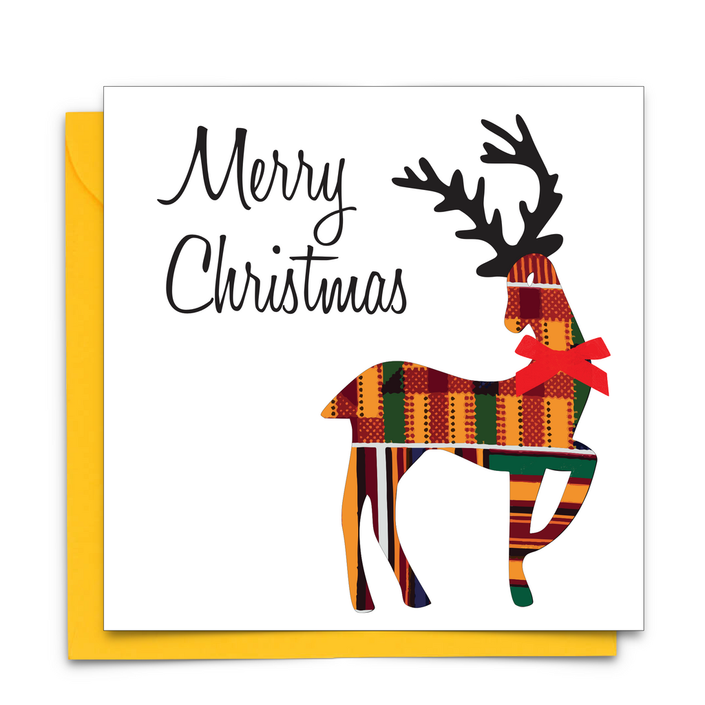 An Afrocentric Reindeer - Ethnic Black African Christmas Card ...
